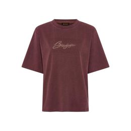 BOSS Orange Damen BOSS Orange T-Shirt &raquo;Eregular Premium Damenmode&laquo; aus reiner Baumwolle, Relaxed Fit braun XS