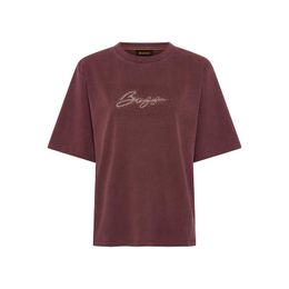 BOSS Orange Damen BOSS Orange T-Shirt &raquo;Eregular Premium Damenmode&laquo; aus reiner Baumwolle, Relaxed Fit braun L