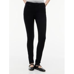 Tommy Hilfiger Damen Skinny-fit-Jeans "COMO MID RISE SKINNY STAY BLACK", schwarz, Gr. 33, unifarben, Denim/Jeans, Obermaterial: 91% Baumwolle, 6%