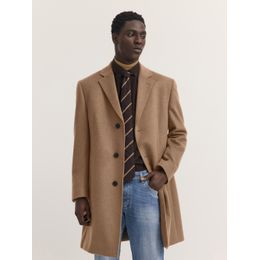 Bugatti Herren Kurzmantel "Modern Fit", beige, Gr. 52, unifarben, 85% Wolle, 10% Kaschmir, 5% sonstige Faser, M&auml;ntel, Modern Fit Woll-Kaschmir