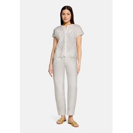 BETTY & CO BETTY & CO Damen Hemdbluse "Damen mit Stickerei", wei&szlig;, Gr. 34, Obermaterial: 100% Polyester, 100% Baumwolle, Blusen