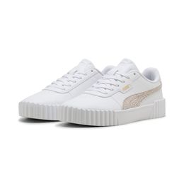 Puma Damen Sneaker "CARINA 3.0 TOPCAT", Gr. 37, wei&szlig;, Synthetik, Schuhe, f&uuml;r aktiven Alltag, mit Textil-Innenmaterial, sportlicher Stil
