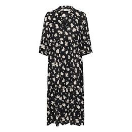 Kaffe Damen Midikleid "Damen Kleid KAamber", schwarz, Gr. 34, Obermaterial: 100% Viskose LENZING ECOVERO CV LenzEcov., Kleider
