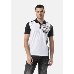 Cipo & Baxx CIPO & BAXX Herren T-Shirt "CT799", schwarz-wei&szlig;, Gr. L, bedruckt, 95% Baumwolle, 5% Elasthan, Shirts, Auff&auml;llige Prints