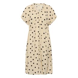 Damen Midikleid "Kleid SLArjana", beige, Gr. L, Soaked in Luxury, Obermaterial: 100% Viskose LENZING ECOVERO CV LenzEcov., Kleider