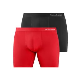 Bruno Banani Herren Boxer &raquo;Boxershorts&laquo; Packung, 2 Stk. schnelltrocknende Microfaser, aus Polyamid und Elasthan rot 3XL (9), 2 Stk.