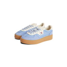 Tommy Jeans Damen Plateausneaker &raquo;THE GREENWICH EDGE MAX&laquo; Freizeitschuh, Schn&uuml;rschuh im Retro-Look mit Perforationen 39