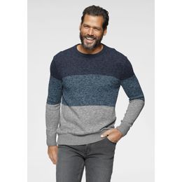 MAN'S WORLD MAN'S WORLD Herren Rundhalspullover "Bis Gr&ouml;&szlig;e 5 XL, in vielen Farben Preis- Leistungsbestseller", bunt, Gr. L, meliert, Strick, Obermaterial: 50%