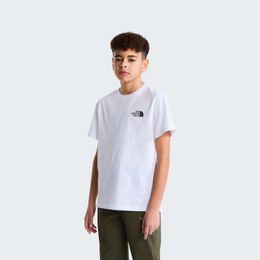 The North Face Kinder T-Shirt "TEEN EVOLUTION BOX NSE SS TEE"tnf wei&szlig;, Gr. L, Obermaterial: 60% Baumwolle, 40% Polyester, Shirts