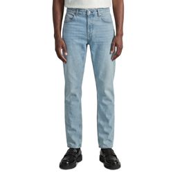 Marc O'Polo Herren Tapered-fit-Jeans "aus Bio-Baumwoll-Mix", blau, Gr. 32, MARC O'POLO DENIM, unifarben, Obermaterial: 99% Baumwolle, 1% Elasthan, Jeans