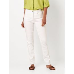 RELAXED Damen Stretch-Hose "Meine beste Freundin Slim", wei&szlig;, Gr. 52, unifarben, Web, Obermaterial: 69% Baumwolle CO. 29% Polyester PES. 2% Elasthan