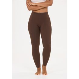 ENDURANCE ATHLECIA ATHLECIA Damen Trainingstights "Eman"dunkelbraun, Gr. 46, unifarben, 80% Polyester, 20% Elasthan, Hosen, mit Quick Dry-Funktion