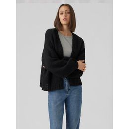 V&eacute;ro Moda Vero Moda Damen Strickjacke &raquo;VMMAYBE LS OPEN CARDIGAN GA REP&laquo; Kunstfaser, oversize schwarz S