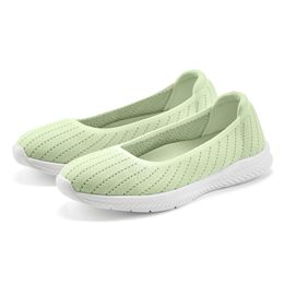Vivance Damen Sneaker Ballerinas "Halbschuh, Slip-On-Sneaker, Sneaker Ballerinas", Gr. 36, gr&uuml;n, Obermaterial: 100% Textilmaterial. Decksohle: 100%
