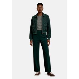 Zero Damen Jackenblazer "Damen mit Kragen", gr&uuml;n, Gr. 34, Strukturmuster, Boucl&eacute;, Obermaterial: 51% Polyester, 45% Baumwolle, 4% Polyacryl. Besatz: