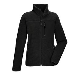 Killtec Damen Pl&uuml;schjacke "KOW 23 WMN FLC JCKT", schwarz, Gr. 44, unifarben, Obermaterial: 100% Polyester, Jacken, angenehm hoher Stehkragen, w&auml;rmend