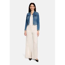 Vera Mont Damen Jeansjacke "Damen mit Waschung", blau, Gr. 44, Denim/Jeans, Obermaterial: 99% Baumwolle, 1% Elasthan, Jacken
