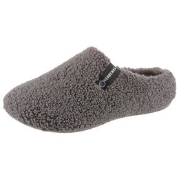 VERBENAS Damen Pantoffel "YORK GALES", Gr. 39, grau, Textil, Schuhe, Pantoffel, Hausschuh, Homeslipper zum Schlupfen