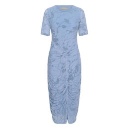 Culture Damen Midikleid "Damen Kleid CUkitti", blau, Gr. S, Obermaterial: 90% Polyester PES. 10% Elasthan EL., Kleider