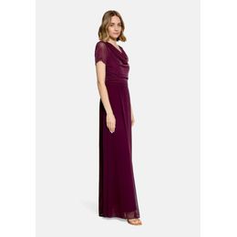Vera Mont Damen Overall "Damen mit Wasserfallausschnitt", lila, Gr. 38, Stoff, Obermaterial: 95% Polyester, 5% Elasthan. Besatz: 100% Polyester.