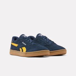 Reebok CLASSIC Herren Sneaker "REEBOK FORTE LOUNGER", Gr. 47, blau, Leder, Synthetik, Schuhe
