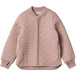 Wheat M&auml;dchen Wheat Outdoorjacke &raquo;Loui&laquo; mit cooler Steppung und praktischen Daumenl&ouml;chern, hinten l&auml;nger rosa 122