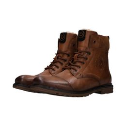 Bugatti Herren Bugatti Schn&uuml;rboots Schn&uuml;rstiefelette, Winterboots mit Warmfutter braun 44
