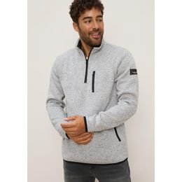 Bruno Banani Herren Fleecepullover, mit hochschlie&szlig;endem Kragen und Rei&szlig;verschluss, auch in gro&szlig;en Gr&ouml;&szlig;en S