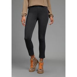 Arizona Damen Jeansjeggings &raquo;im 4 Way Stretch, Quer- und L&auml;ngselastisch, 7/8&laquo; extra-enger Skinny-Fit, normale Leibh&ouml;he, 7/8-L&auml;nge schwarz 52, N-Gr