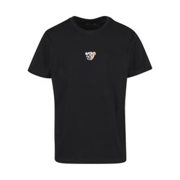MisterTee Herren T-Shirt "MisterTee Herren Skull Bear Tee", schwarz, Gr. S, unifarben, 100% Baumwolle, Shirts