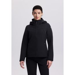 Icepeak Damen Softshelljacke &raquo;Icepeak BRENHAM&laquo; mit Kapuze Winddicht & Wasserabweisend & Atmungsaktiv schwarz 40