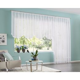 Bogenstore OTTO HOME, B:300cm H:100cm, wei&szlig;, Voile, Polyester, Gardinen, "Eby", Transparent Polyester