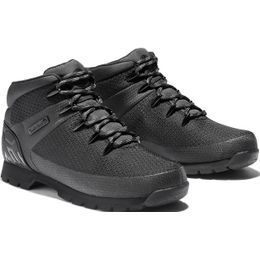 Timberland Herren Schn&uuml;rboots "Euro Sprint Fabric WP", Gr. 45, schwarz, Textil, Schuhe, Winterstiefel, Schn&uuml;rstiefel, Winterschuhe, wasserdicht