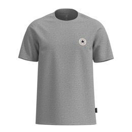 Converse Herren T-Shirt "CHUCK PATCH TEE", grau, Gr. L, Obermaterial: 100% Baumwolle, Shirts, mit Rundhalsausschnitt, normale L&auml;nge, aus Baumwolle