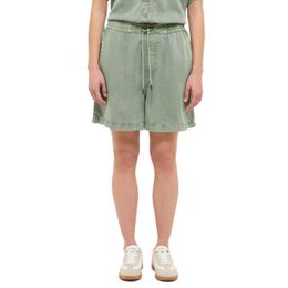 Mustang Damen Shorts "Damen Style Charlottesville", gr&uuml;n, Gr. S, unifarben, Web, 100% Lyocell, Hosen