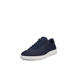 Ecco Damen Sneaker "Ecco BELLA 2", Gr. 39, blau, Nubukleder, Schuhe, Schn&uuml;rschuh, Halbschuh, Freizeitsneaker in edler Optik
