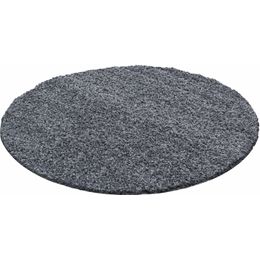Hochflor-Teppich, H:30mm &Oslash;:80cm, grau, Ayyildiz Teppiche, Kunstfaser, Teppiche, "Life Shaggy 1500 , auch als L&auml;ufer und in Rund erh&auml;ltlich",