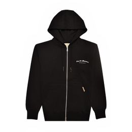 PAS DE MONACO Herren Kapuzensweatshirt "Pas De Monaco NOIR CARRERA HOODY", schwarz, Gr. L, bedruckt, 80% Baumwolle, 20% Polyester, Sweatshirts