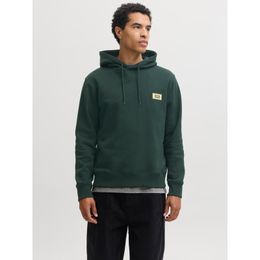 Jack & Jones Jack & Jones Herren Kapuzensweatshirt &raquo;JJRUSH SWEAT HOOD&laquo;, Baumwollmischung, regular fit gr&uuml;n L