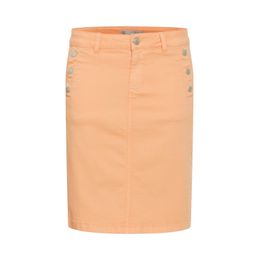Fransa Damen Midirock "Damen Rock FRLOMAX", orange, Gr. 34, Obermaterial: 68% Baumwolle CO. 20% Polyester PES. 10% Viskose CV. 2% Elasthan EL., R&ouml;cke