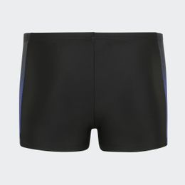 Jungen Badehose "KIDS BOXER-, FARBVERLAUF"schwarz, lucid blau, Gr. 164, adidas Performance, Obermaterial: 78% Polyamid, 22% Elasthan, Badehosen