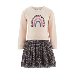 happy girls M&auml;dchen happy girls Sweatkleid Baumwolle beige 134, N-Gr