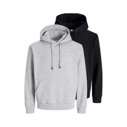 Jack & Jones Jack & Jones Herren Kapuzensweatshirt &raquo;JJEBRADLEY SWEAT HOOD 2PK MP&laquo;, 2 Materialmix, relaxed fit XXL