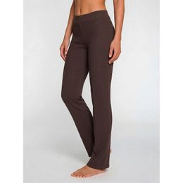 Lascana Damen Lascana Bootcuthose mit bequemen Schlupfhosenbund braun 32/34, N-Gr