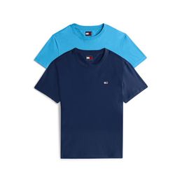 Tommy Jeans Herren Rundhalsshirt &raquo;TJM XSLIM 2PACK JERSEY TEE EXT&laquo; Packung, 2er-Pack, Logostickerei, 2Pack L