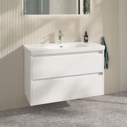 Villeroy & Boch Villeroy & Boch Skyla Schrank mit Waschtisch, 2 Ausz&uuml;ge, 5A51A5R1+C79900VE,