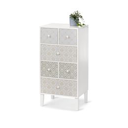 Tchibo - Schubladenturm - 48x37x95cm - wei&szlig; -
