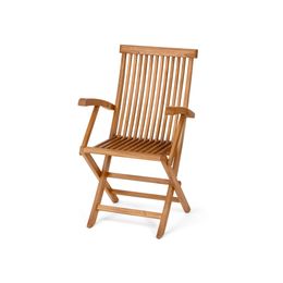 Tchibo - Klappstuhl mit Armlehne - 51,5x57x92,5cm - akazie -