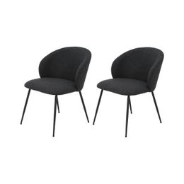 Tchibo - 2 Hela St&uuml;hle &raquo;Graz&laquo; - 61x64,5x81cm - anthrazit -