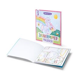 Tchibo - Buch: &raquo;Zauberpapier Malbuch ‒ Einh&ouml;rner & Co.&laquo;